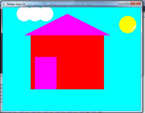 Membuat Rumah 2d Dengan Opengl DIKBUD