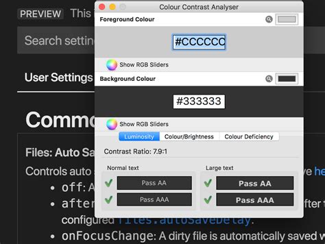 Settings Title And Description Text Does Not Meet Color Contrast Ratio