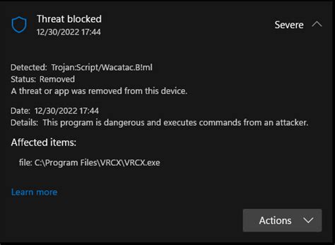 windows sees vrcx as malware · issue 463 · vrcx team vrcx · github