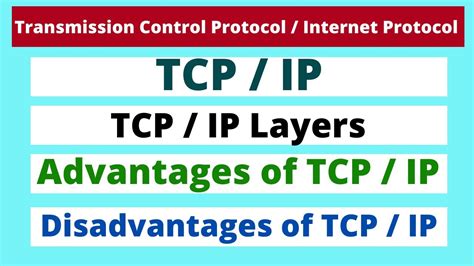 What Is Tcp Ip Tcpip Layers Advantages And Disadvantages Of Tcpip Hindi Youtube