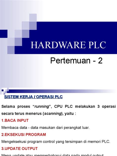 Plc Hardware Plc Pdf