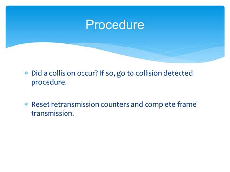 Carrier Sense Multiple Access With Collision Detection CSMA CD PPTX Computer Networking