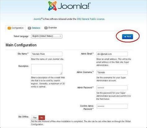 Joomla Installation