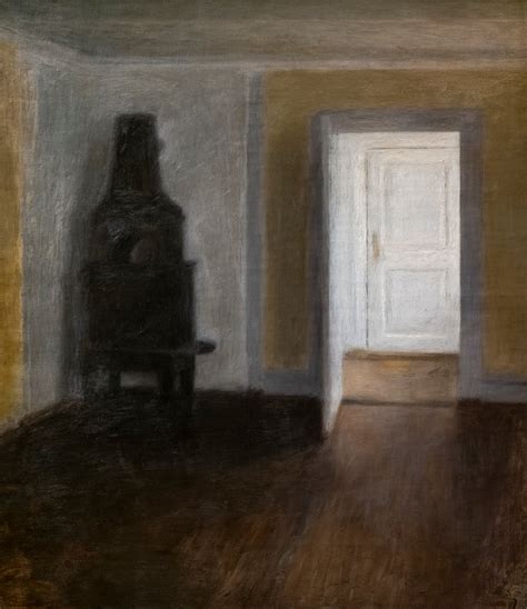 La Puerta Blanca Interior Con La Vieja Estufa