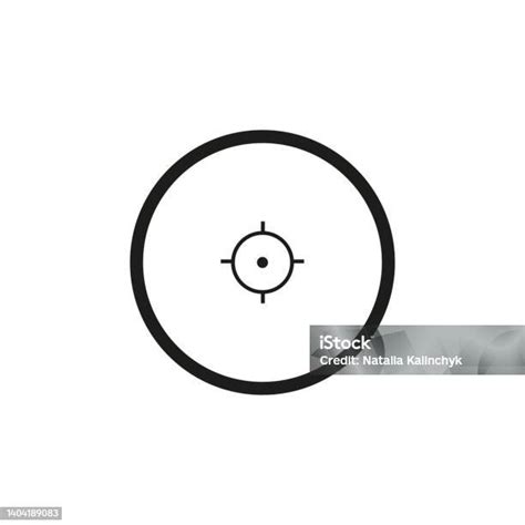 조준 아이콘입니다 스나이퍼 스코프 광학 온라인 슈팅 게임 및 Rpg 게임을위한 광학 대상 아이콘 조준 아이콘 벡터 Assassination에 대한 스톡 벡터 아트 및 기타
