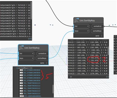 define order of objects by x y values in list civil 3d dynamo
