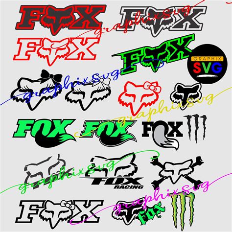 Out Door Sports Fox Racing Svg Eps Png All Layered By Color Vector