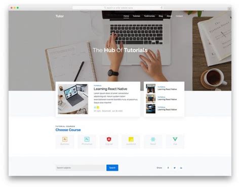 Free Bootstrap Education Templates For Online Course Offering Sites