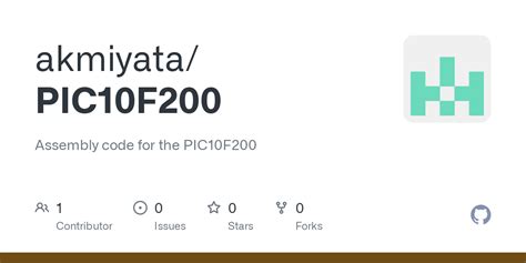 Github Akmiyata Pic10f200 Assembly Code For The Pic10f200