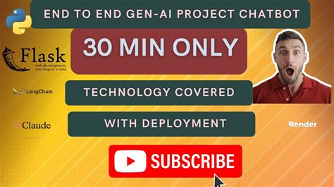 generative ai chatbot project with deployment data science project for