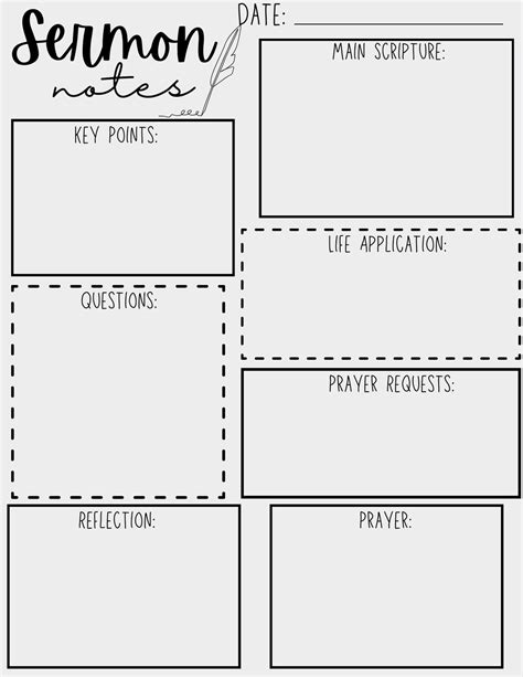 Sermon Notes Bible Study Notes Etsy