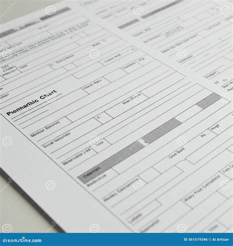 Form Layout Template Simple Vector Outline Structured Text Boxes Minimal Information Design