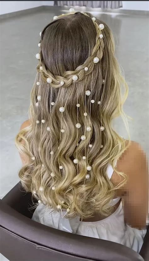 مدل های جدید شنیون با ریسه مرواریدی برای جشن و مهمونی‌های خاص