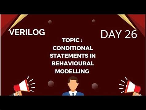 CONDITIONAL STATEMENTS IN VERILOG || VERILOG DAY 26 || VERILOG COMPLETE COURSE|| - YouTube