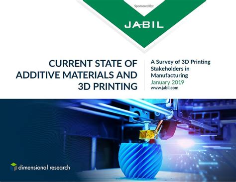 Jabil사 설문 레포트 적층소재와 3d프린팅 현황