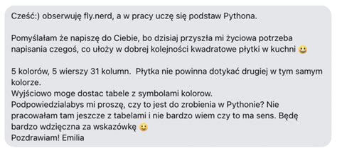 Zadanie Praktyczne Układmy Kafelki Pythonem I Javascript Blog Flynerd Pl
