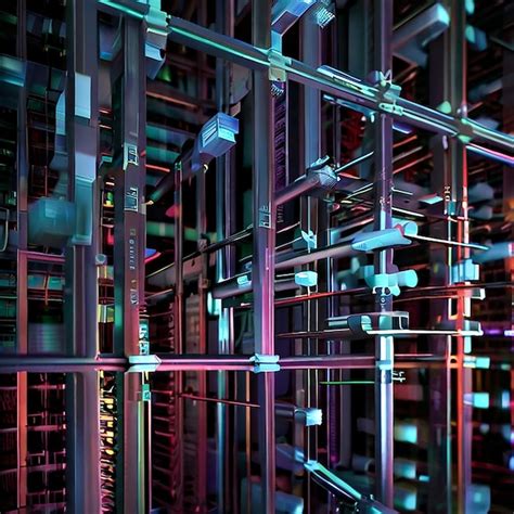 Premium Photo 3d Computer Network Concept Background Generated By Ai