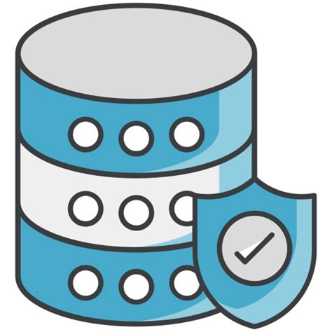 Database Security Generic Blue Icon