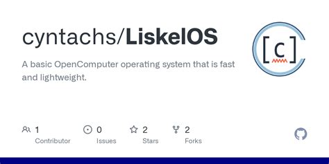 GitHub Cyntachs LiskelOS A Basic OpenComputer Operating System That Is Fast And Lightweight