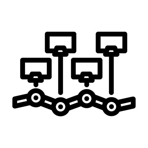 Network Topology Analyst Line Icon Illustration 45682882 Vector Art At