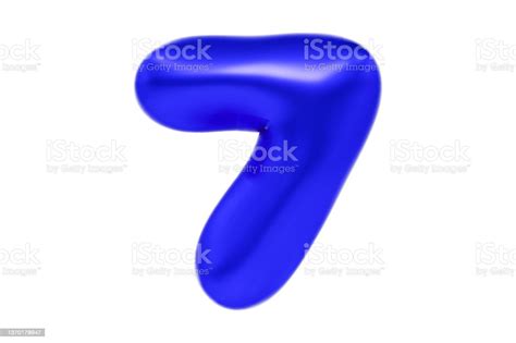 3d 글꼴 번호 7 현실적인 블루 헬륨 풍선 프리미엄 3d 일러스트로 만든 재미있는 만화 기호 디지털 생성 이미지에 대한 스톡 사진 및 기타 이미지 Istock