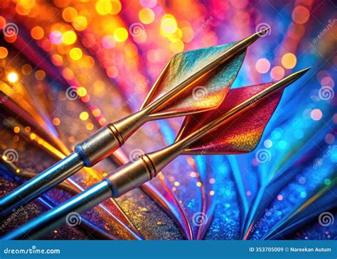 Detailed Macro Photography Of Dual Arrows Input And Output Symbolic