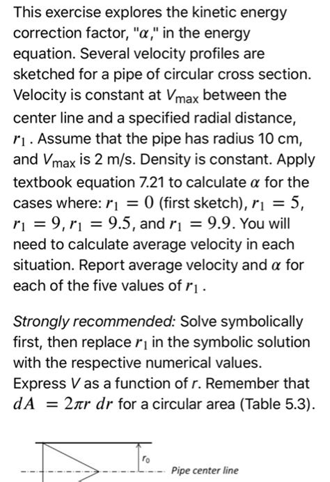 Solved This Exercise Explores The Kinetic Energy Correction