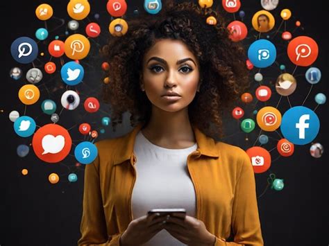 Premium Photo Sets Of Social Media Icons Concept