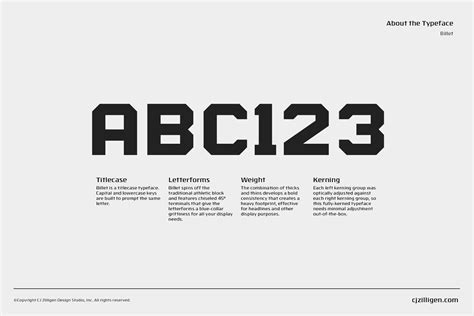 Industrial Block Typeface Billet