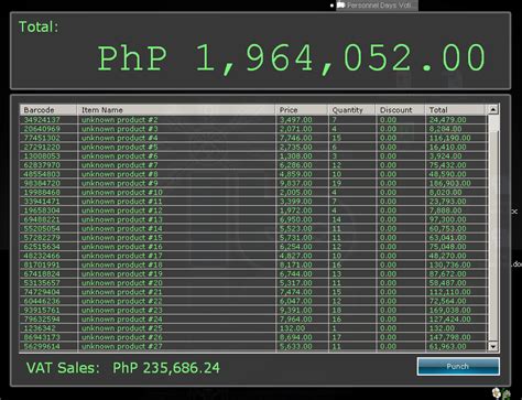 Prototype POS System Transparent GUI Camilo Lozano III