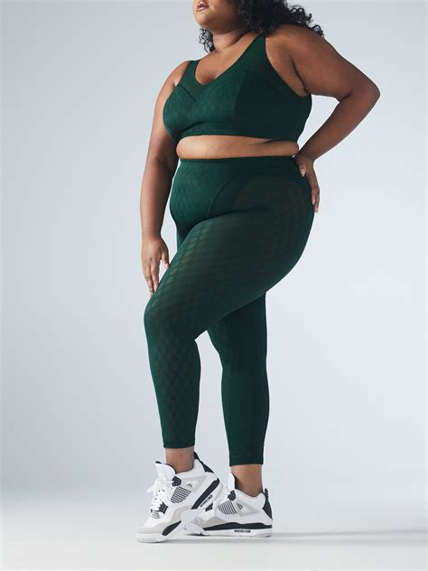 Peak Performance High Waist X Mesh Legging In Green Savage X Fenty