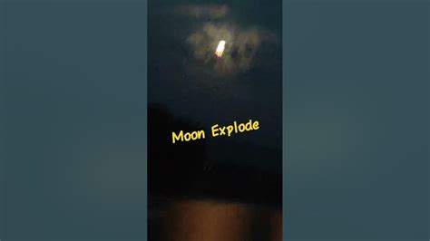 Moon Explode Shorts Viral Ytshort Trending Moon Youtube