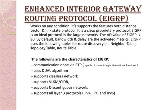 Ppt Of Routing Protocols Pptx