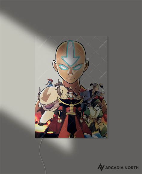 Avatar Aang Arrow V2 Auralight™ Led Poster