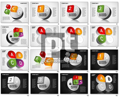D Concept Objects Set Presentation Template For Google Slides And PowerPoint