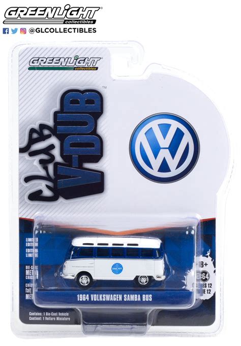 164 Scale Diecast Car Model Of A 1964 Volkswagen Samba Bus Pan Am A