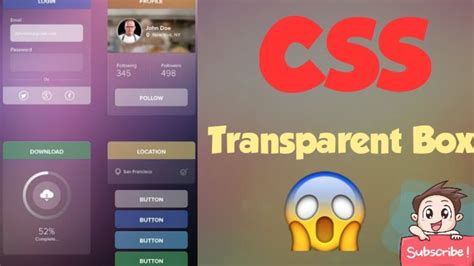 CSS Transparent Box CSS Full Tutorial YouTube