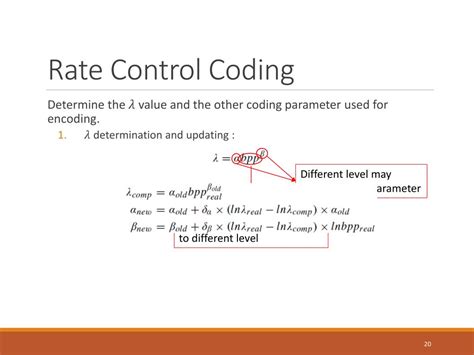 Ppt Domain Rate Control Algorithm For Hevc Powerpoint Presentation