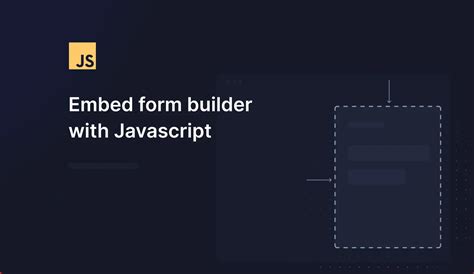 embed a form builder with javascript joyfill