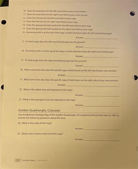 Solved Geologic Maps Purpose The Purpose Of This Exercise Is