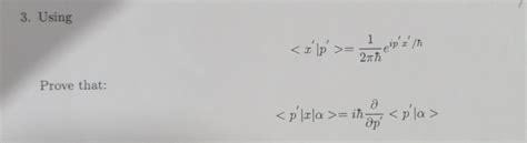 Using πℏeip x ℏProve Chegg com