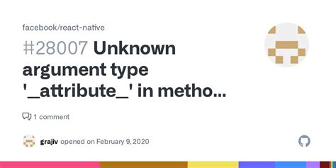 Unknown Argument Type Attribute In Method Rctappstate