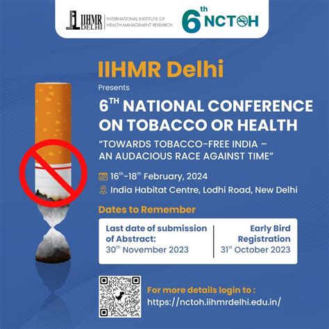 iihmr delhi on linkedin iihmr tobaccofreeindia iihmrdelhi nctoh2024