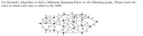 solved use kruskal s algorithm to find a minimum spanning