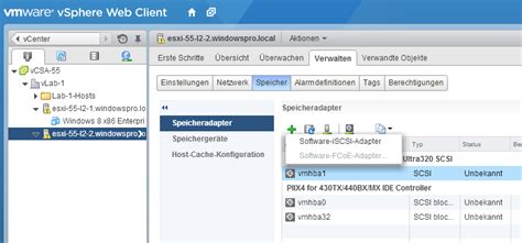Iscsi Storage An Vmware Esxi Anbinden Mit Dem Vsphere Web Client