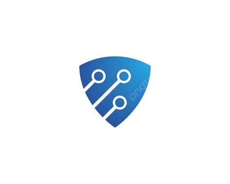 Shield Symbol Logo Template Network Sign Computer Vector Network Sign