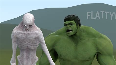 Old Scp 096 Vs Hulk Garrys Mod Sandbox Youtube
