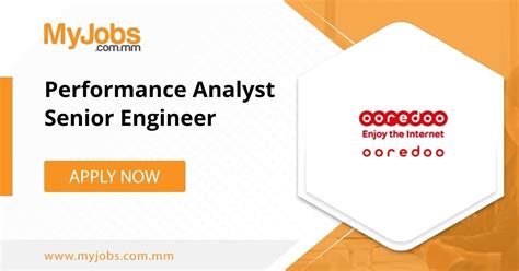 Myjobs Myanmar On Linkedin Ooredoo Myanmar Is Seeking A Skillful Person For Performance Analyst…