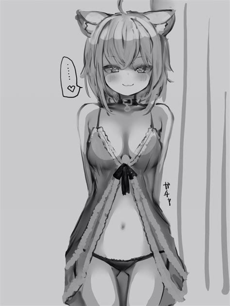 Rule 34 3 Arms Behind Back Blush Cat Ears Catgirl Collar Hololive