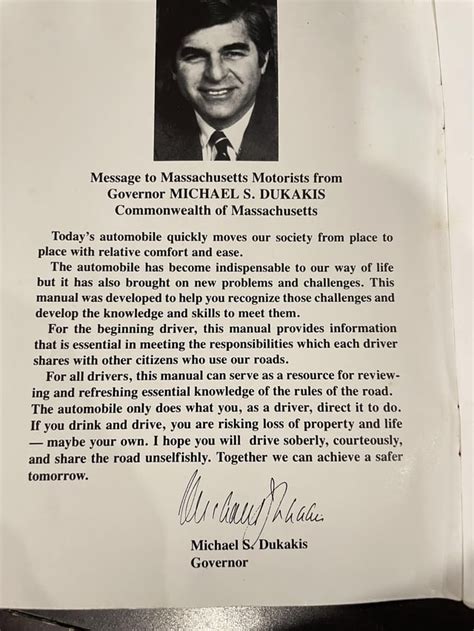 I Found An Old Ma Drivers License Manual From The 80s Its